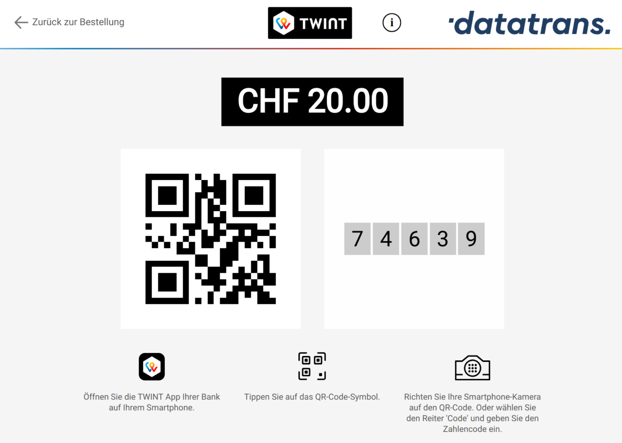 ᐅ Twint im Webshop als Zahlungsmethode | insign Webagentur